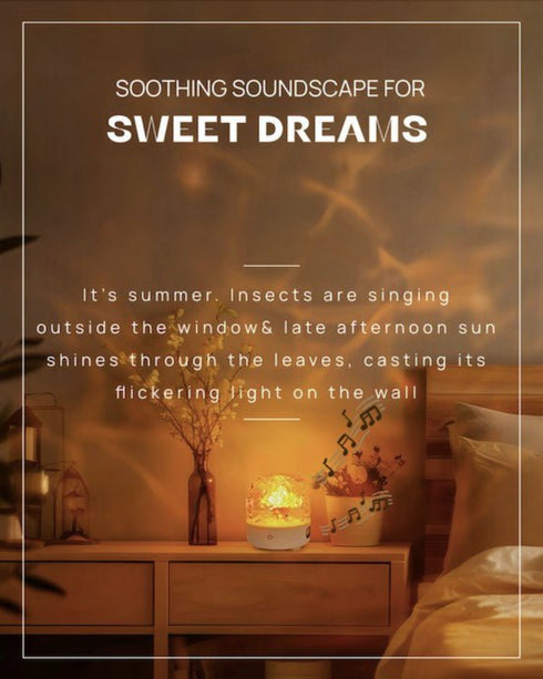 Light Theatre: Ambient Light With Stereo Speaker, Ripple Sunset Aurora Projector – INSPECIAL HOME