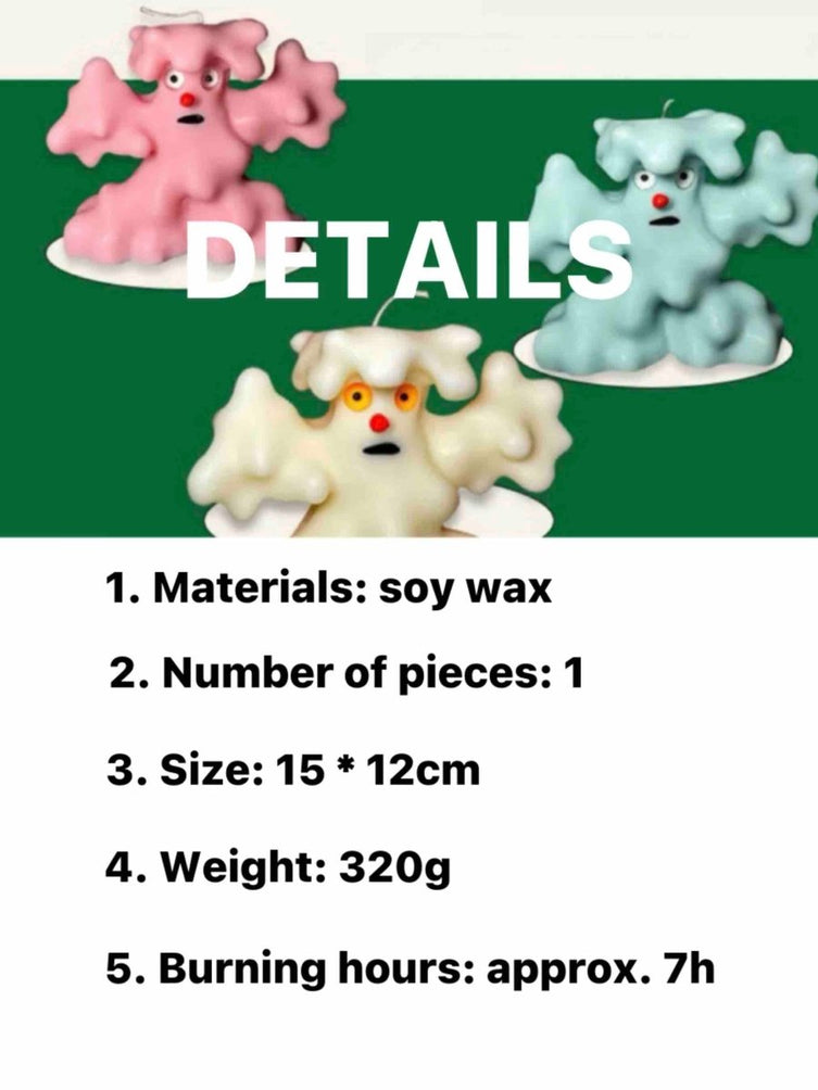 Little Monster Scented Candle Soy Wax Halloween Decorative Candles ...