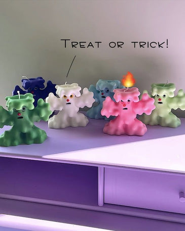 Little Monster Scented Candle Soy Wax Halloween Decorative Candles ...