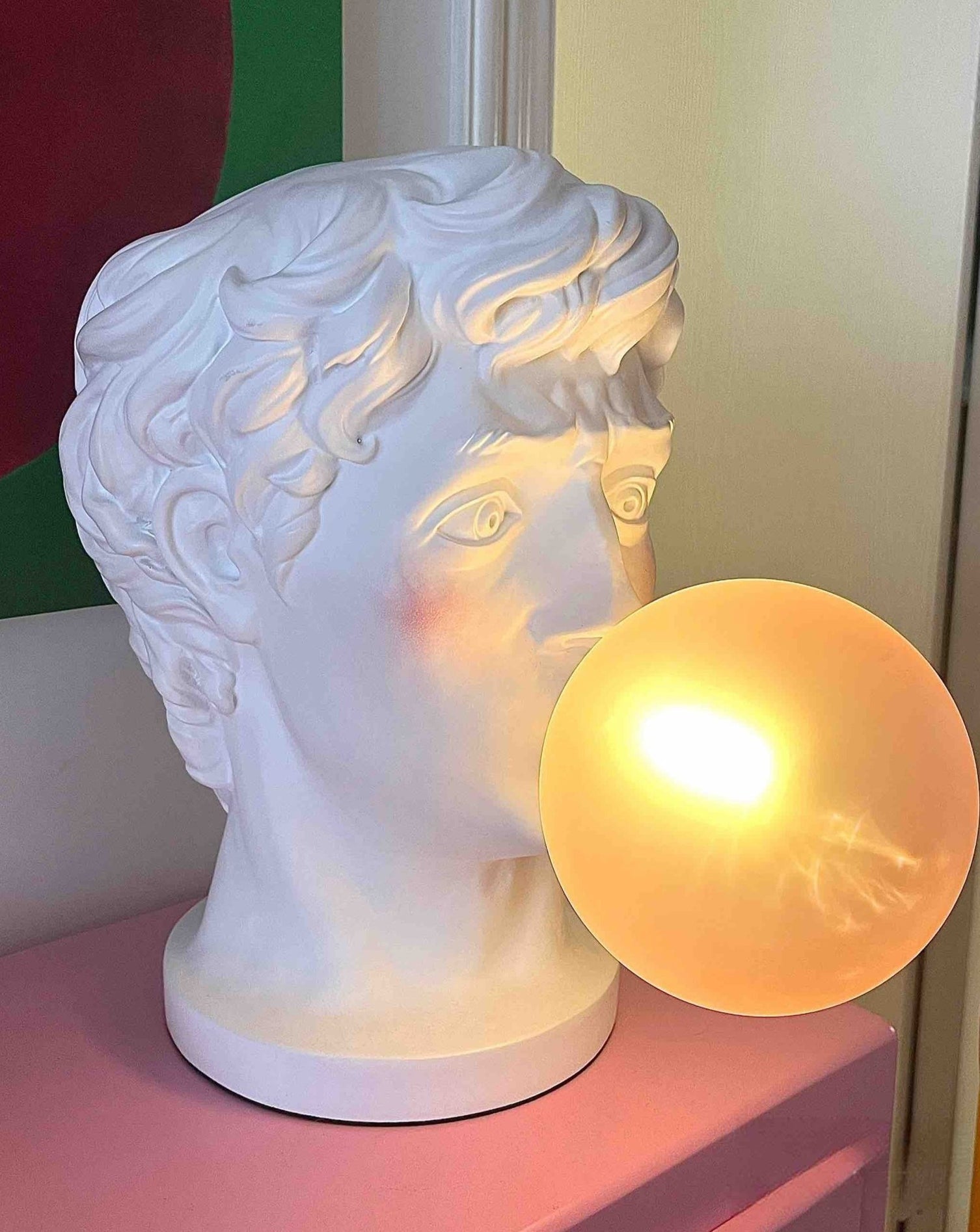 Naughty David Popping Gum Modern Designer Table Lamp - Cute Funny Deco ...